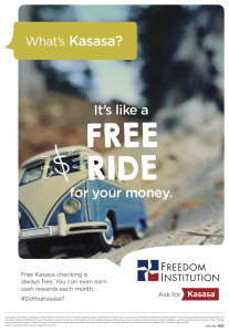 Ask For Kasasa, Free Checking-Bus Shelter Poster- AFK-FC-BSP | Kasasa ...